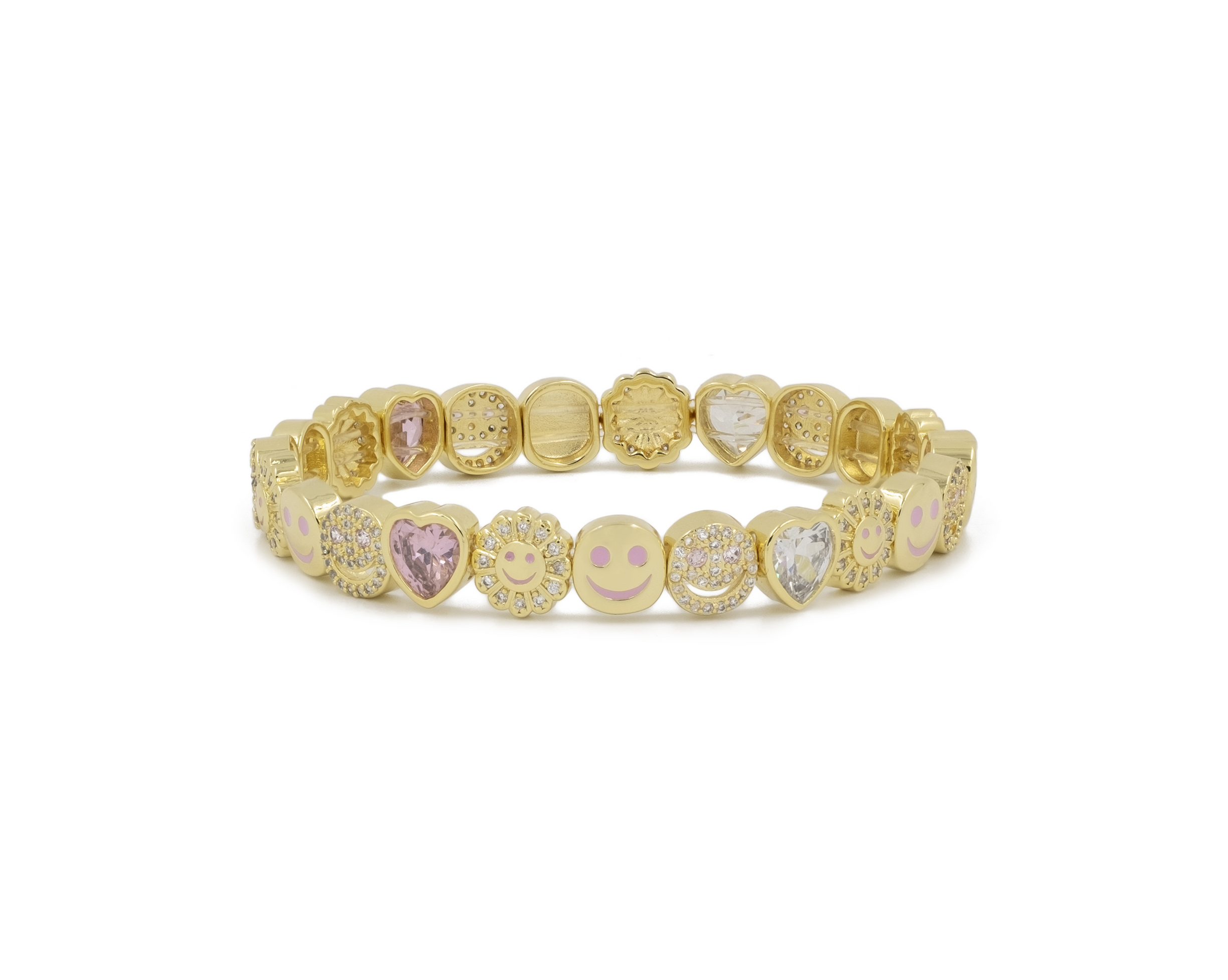 The Adore Heart & Smiley Face Bracelet | Lisa Gozlan Jewelry – lisa ...